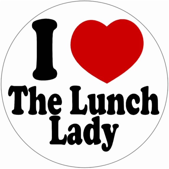 DOPASTICKER I Love The Lunch Lady, Cafeteria Phone Decal Water Bottle ...