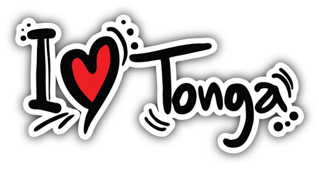 DOPASTICKER I Love Tonga Sticker Decal Phone Decal Water Bottle ...