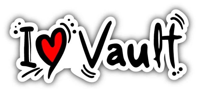 DOPASTICKER I Love Vault Sticker Decal Phone Decal Water Bottle ...