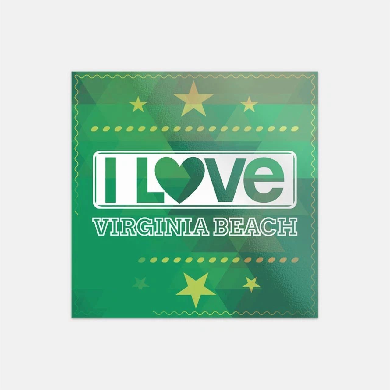 DOPASTICKER I Love Virginia Beach City United States Sticker Phone ...