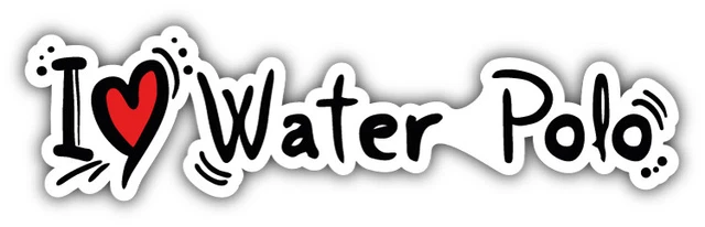 DOPASTICKER I Love Water Polo Sticker Decal Phone Decal Water Bottle ...