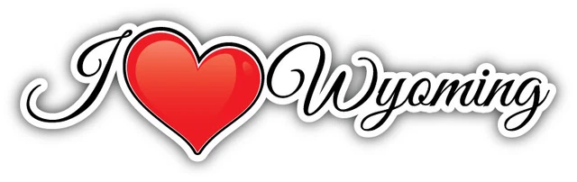 DOPASTICKER I Love Wyoming Usa Travel Car Sticker Phone Decal Water ...