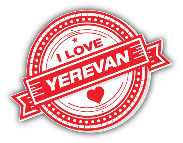 DOPASTICKER I Love Yerevan Travel Label Car Sticker Phone Decal Water Bottle Stickers, Cars ...