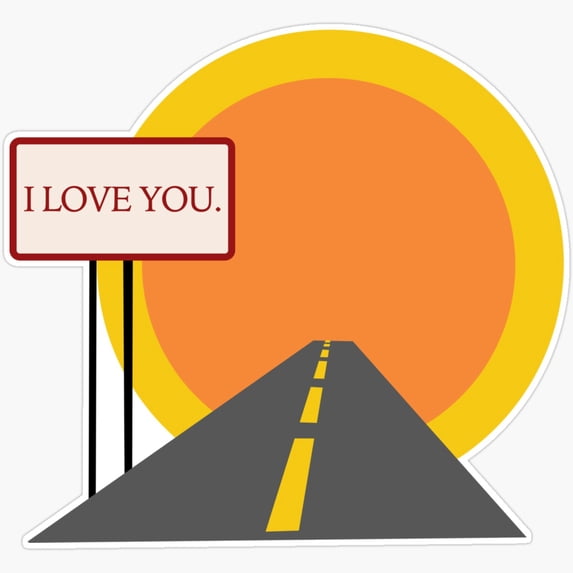 DOPASTICKER I Love You Billboard Sticker Decorative Laptop, Phone ...