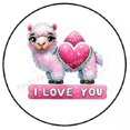 DOPASTICKER I Love You Llama Valentines Day Stickers Favors Gift You ...