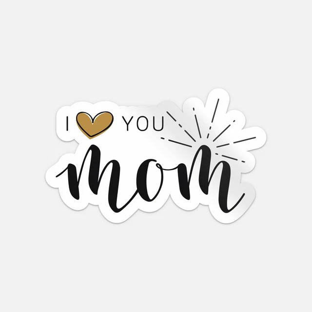 DOPASTICKER I Love You Mom Sticker Decal Phone Decal Water Bottle ...
