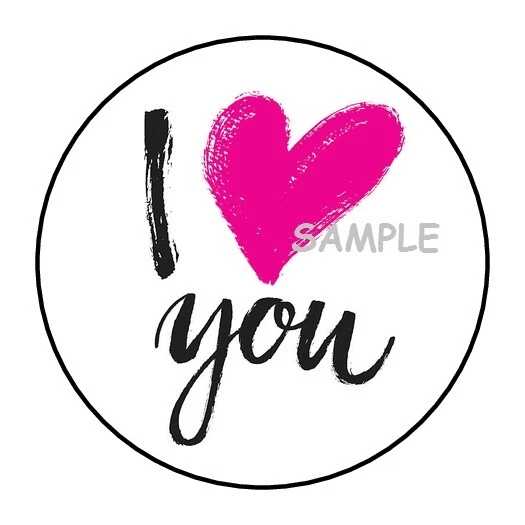 DOPASTICKER I Love You Stickers Heart Gifts Phone Decal Water Bottle ...