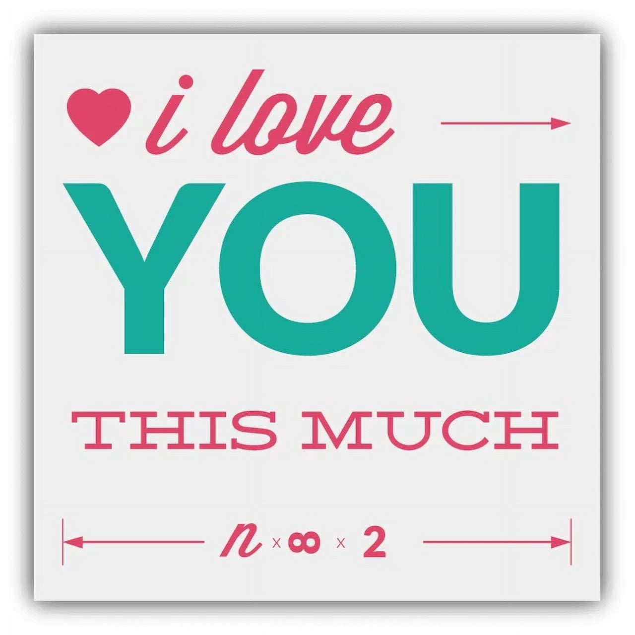 DOPASTICKER I Love You This Much Romantic Car Sticker Decal Phone Decal ...