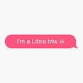 DOPASTICKER I'M A Libra Btw Â™Žï¸Ž Pink Sticker, Phone Sticker Car ...