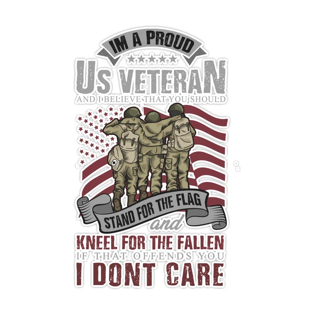 DOPASTICKER I'M A Proud Us Veteran Sticker Military Soldier Decal Phone ...