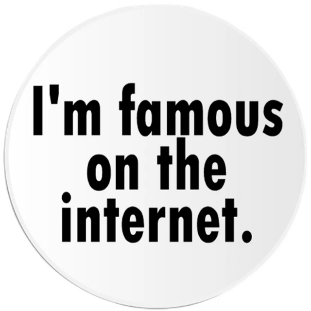 DOPASTICKER I'M Famous On The Internet Sticker, Iuencer Vlogger Phone ...