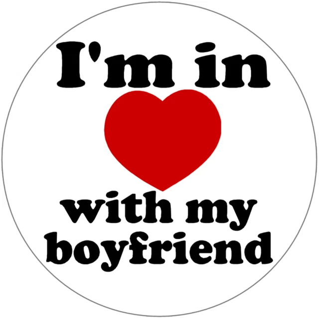 DOPASTICKER I'M In Love With My Boyfriend Sticker, Girlfriend Phone ...