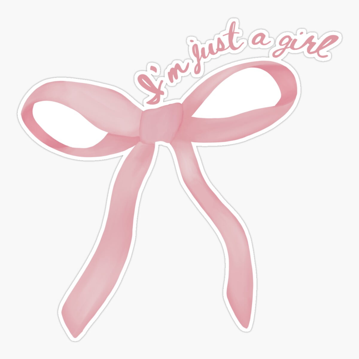 DOPASTICKER I'M Just A Girl Sticker, Phone Sticker Car Stickers ...