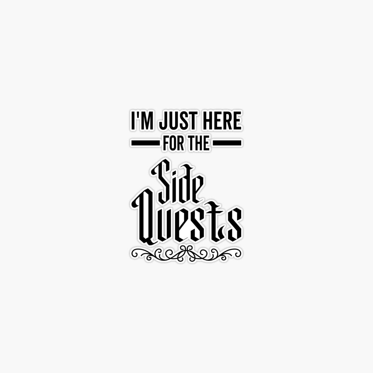 DOPASTICKER I'M Just Here For The Side Quest Larp Sticker, Phone ...