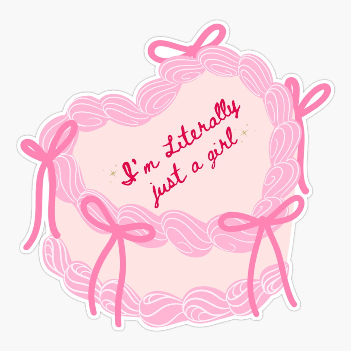 DOPASTICKER I'M Literally Just A Girl Sticker, Phone Sticker Car ...