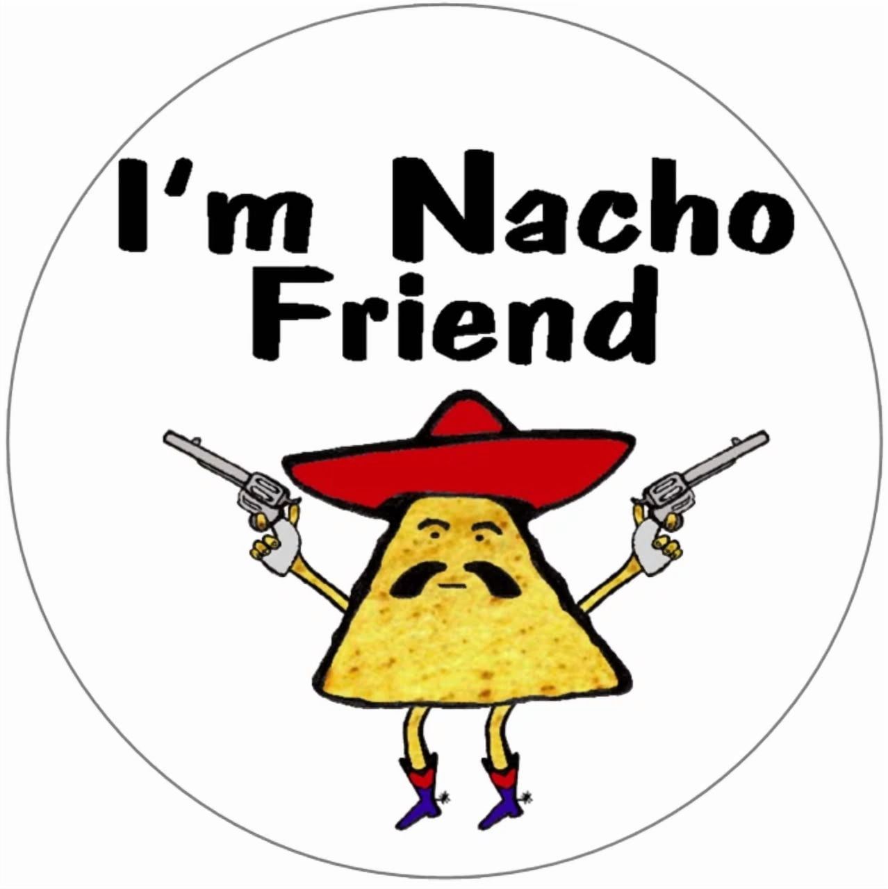 DOPASTICKER I'M Nacho Friend Sticker, Food Pun Tortilla Chip Phone ...