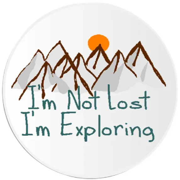DOPASTICKER I'M Not Lost I'M Exploring Sticker, Travel Wanderlust Phone ...