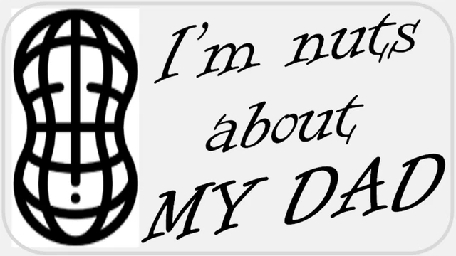 DOPASTICKER I'M Nuts About My Dad, Father'S Day Gift Phone Decal Water ...