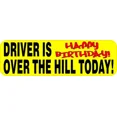 DOPASTICKER I'M Over The Hill Sticker Vehicle Birthday Age Sticker ...