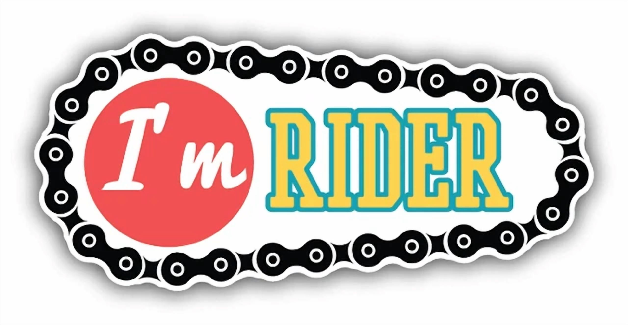 DOPASTICKER I'M Rider Bicycle Club Badge Sticker Decal Phone Decal ...