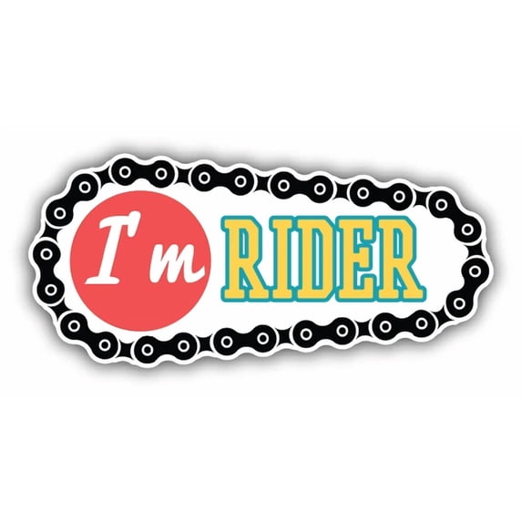 DOPASTICKER I'M Rider Bicycle Club Badge Sticker Decal Phone Decal ...