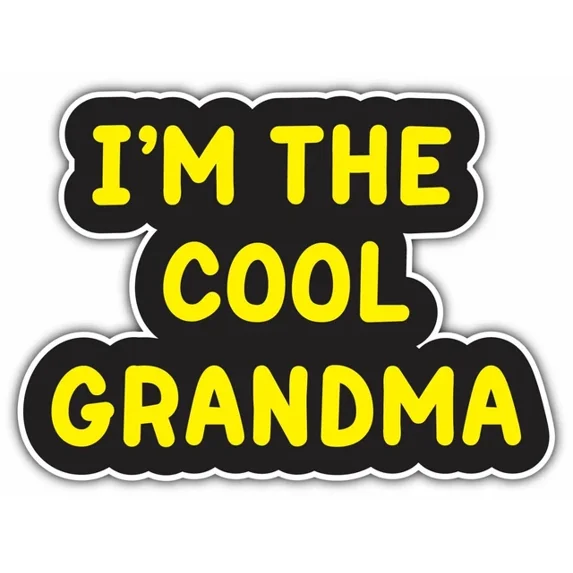 DOPASTICKER I'M The Cool Grandma Grandparent Car Sticker Decal Phone ...
