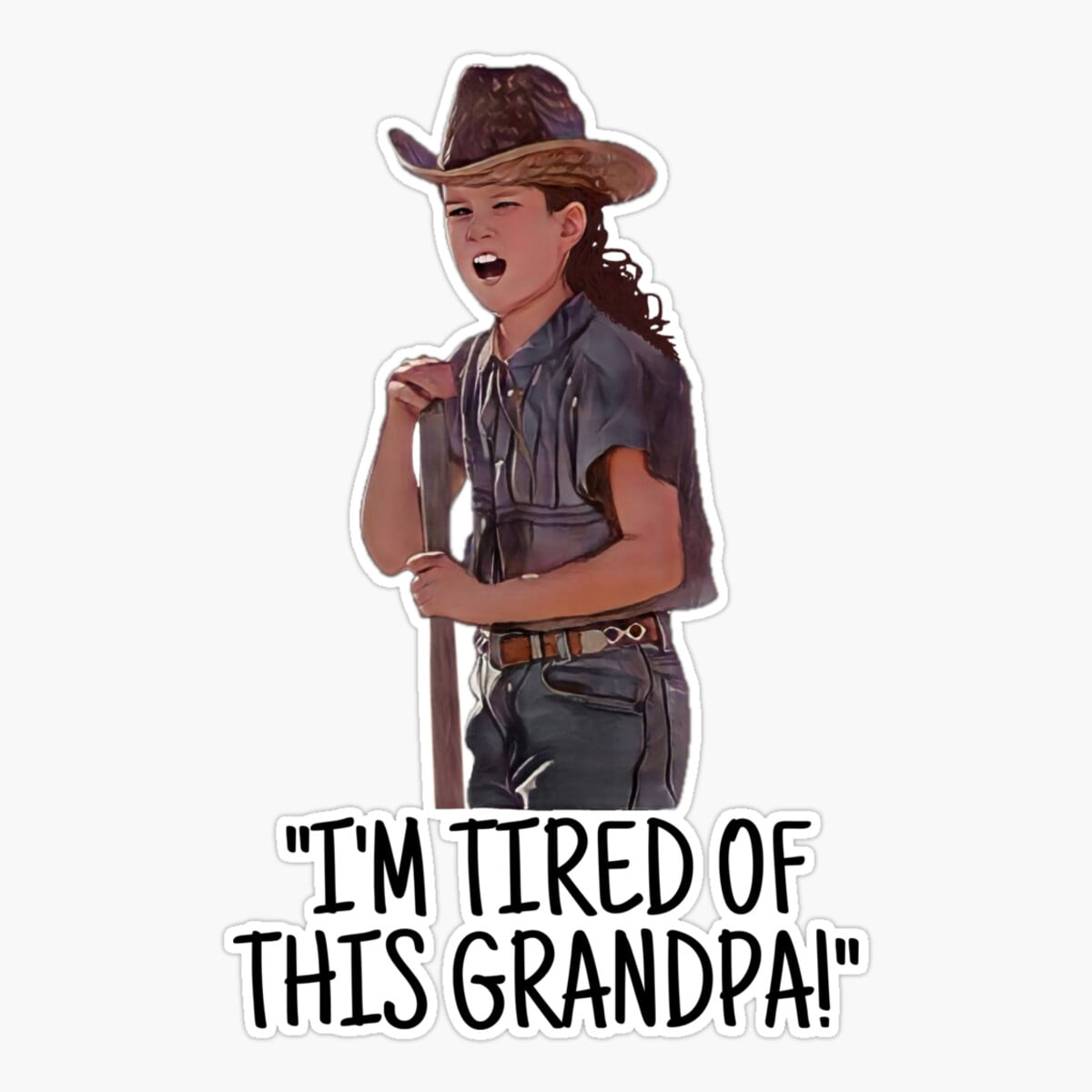 DOPASTICKER I'M Tired Of This Grandpa! Sticker, Phone Sticker Car ...