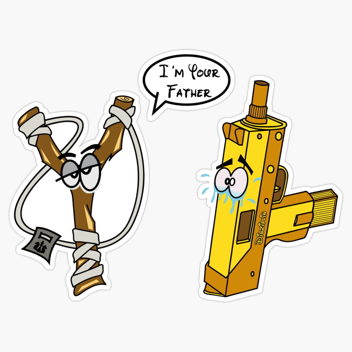 DOPASTICKER Iâ´M Your Father Gold Sticker, Phone Sticker Car Stickers ...