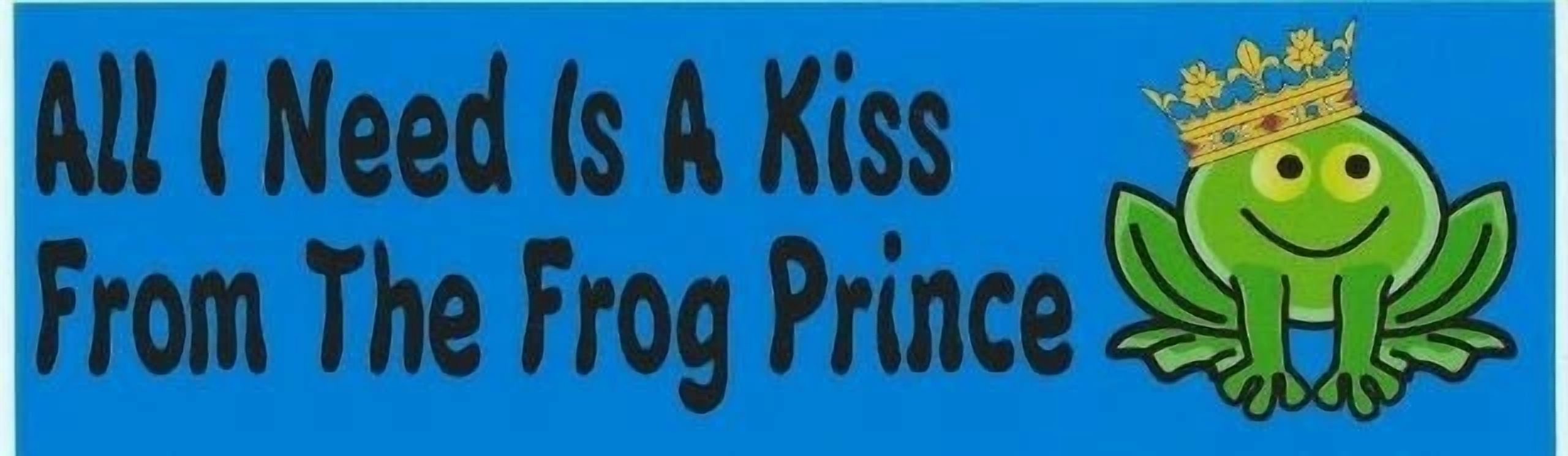 DOPASTICKER I Need Is A Kiss From Frog Prince Sticker Phone Sticker ...