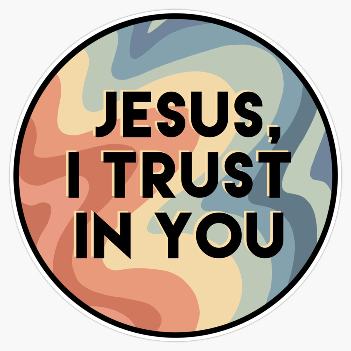 DOPASTICKER, I Trust In You, Divine Mercy Sticker, Phone Sticker Car ...