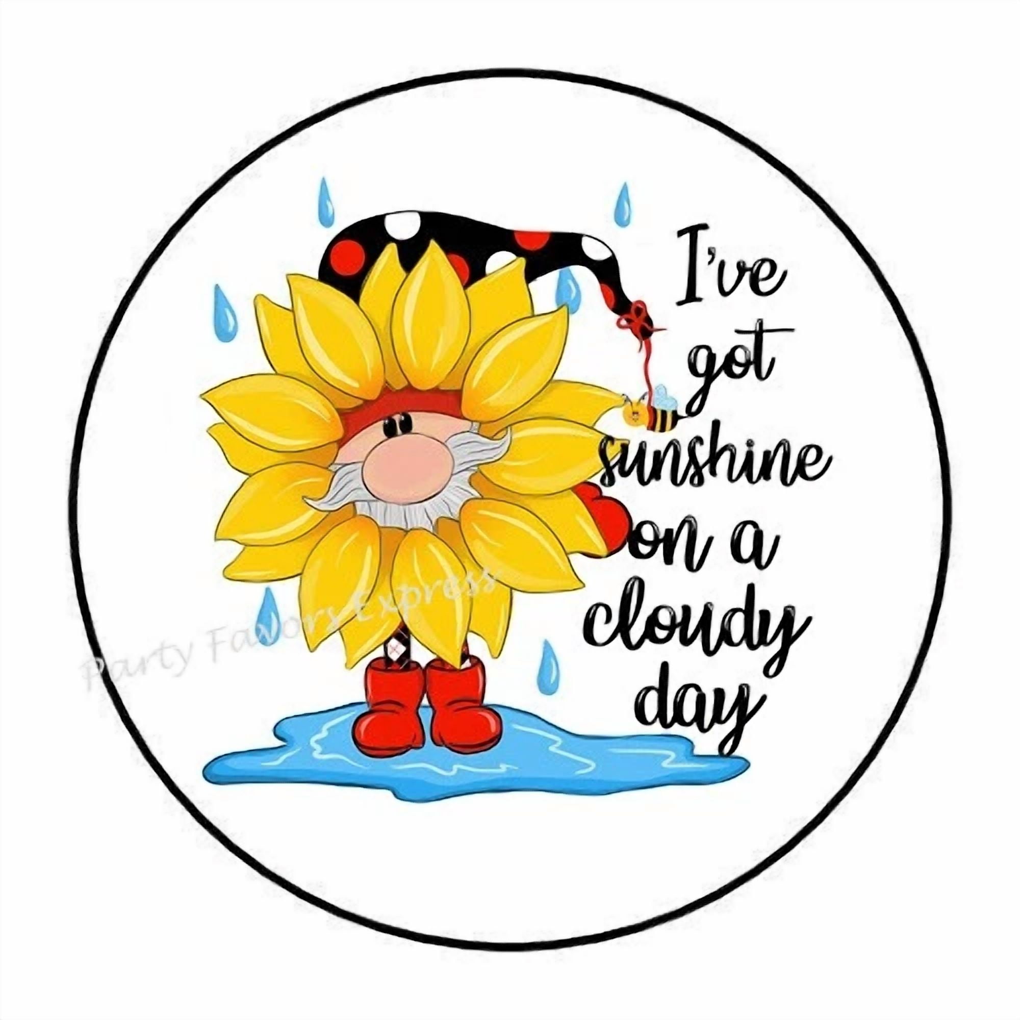 DOPASTICKER I'Ve Got Sunshine On A Cloudy Day Stickers Favors Phone ...
