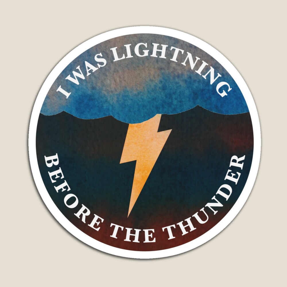 DOPASTICKER I Was Lightning Before The Thunder Sticker Decorative ...