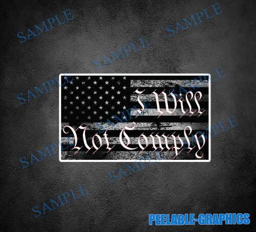 DOPASTICKER I Will Not Comply Sticker Anarchy Sticker Phone Sticker ...