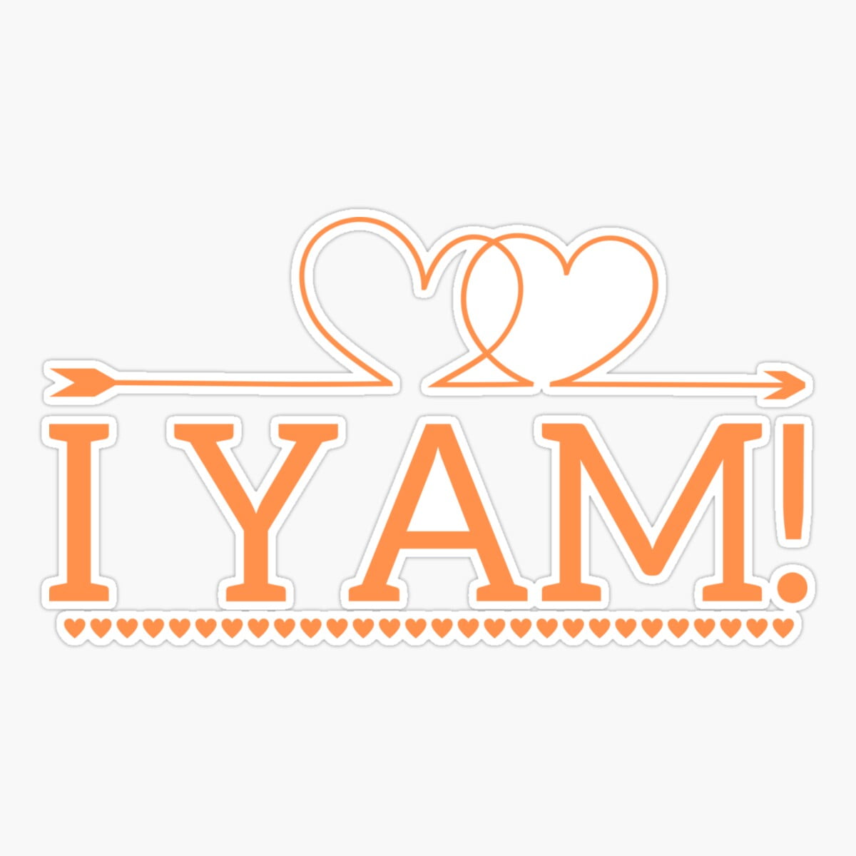 DOPASTICKER I Yam Thanksgiving Matching Couples Sticker, Phone Sticker ...