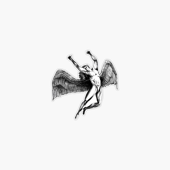 DOPASTICKER Icarus Original Sticker, Phone Sticker Water Bottle Sticker ...