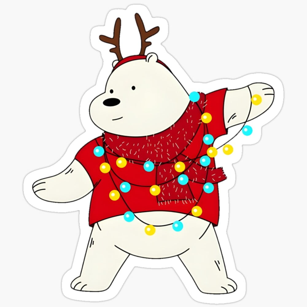 DOPASTICKER Ice Bear Sticker Phone Sticker, Latop Sticker, Lover Gift ...