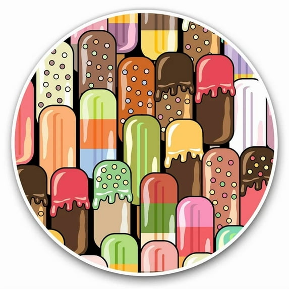DOPASTICKER Ice Cream Illustrations Drawings Cool Gift Decorative ...