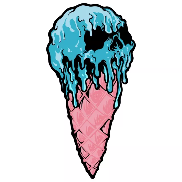 DOPASTICKER Ice Cream Sticker Pastel Goth Cute Creepy Punk Scary Horror ...