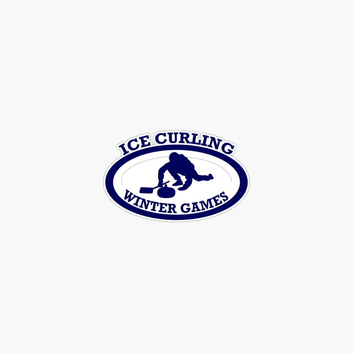 DOPASTICKER Ice Curling, Rare Sports Sticker, Phone Sticker Car ...
