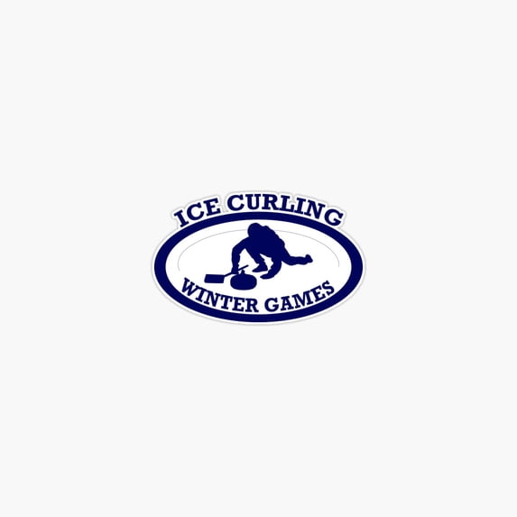 DOPASTICKER Ice Curling, Rare Sports Sticker, Phone Sticker Car ...