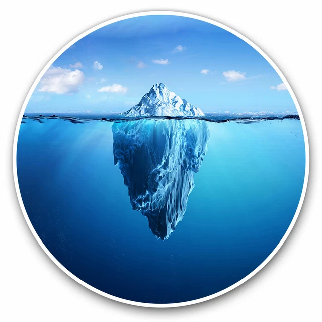 DOPASTICKER Iceberg Ocean Arctic Water Sea Diving Cool Gift Decorative ...