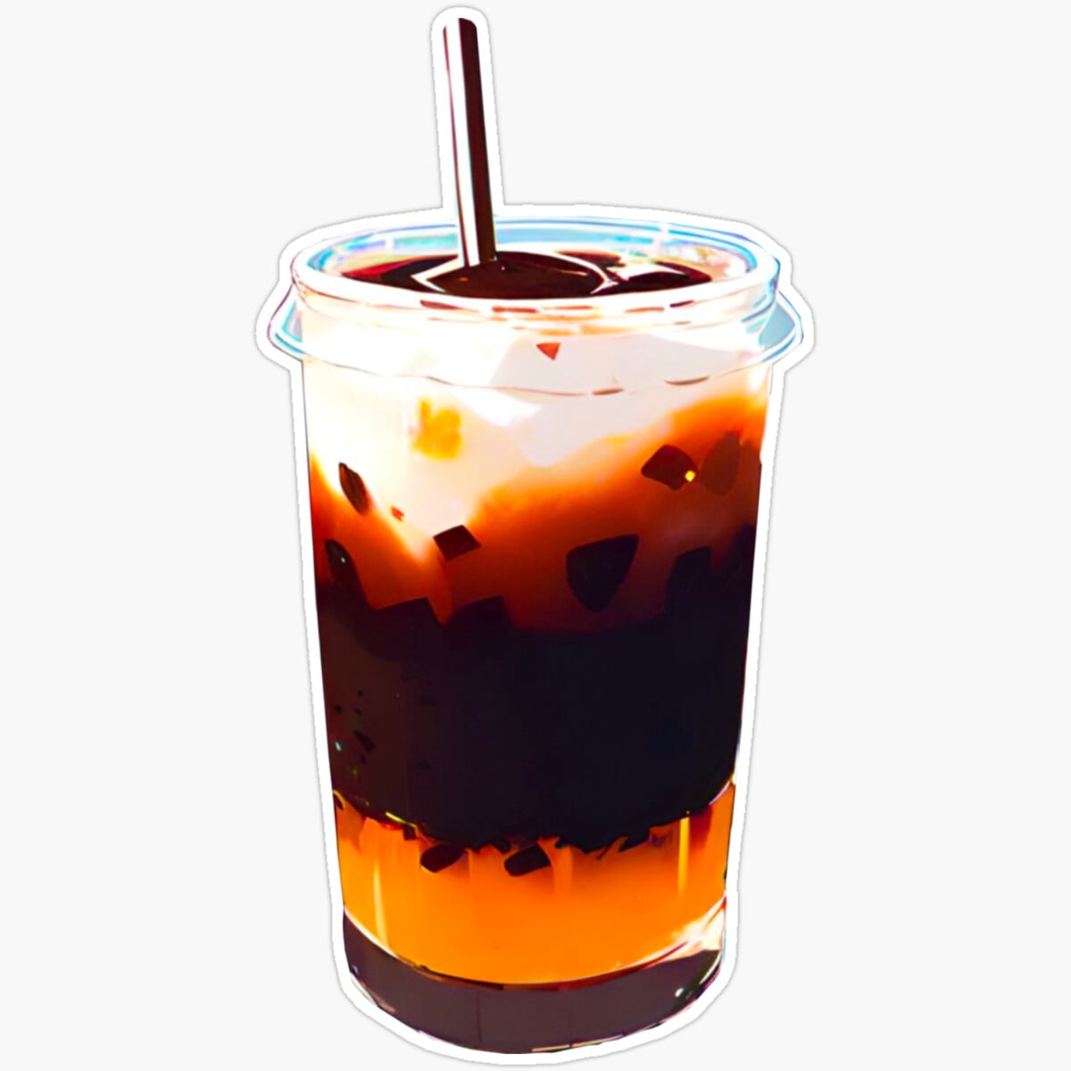 DOPASTICKER Iced Coffee Sticker Decorative Laptop, Phone Stickers ...