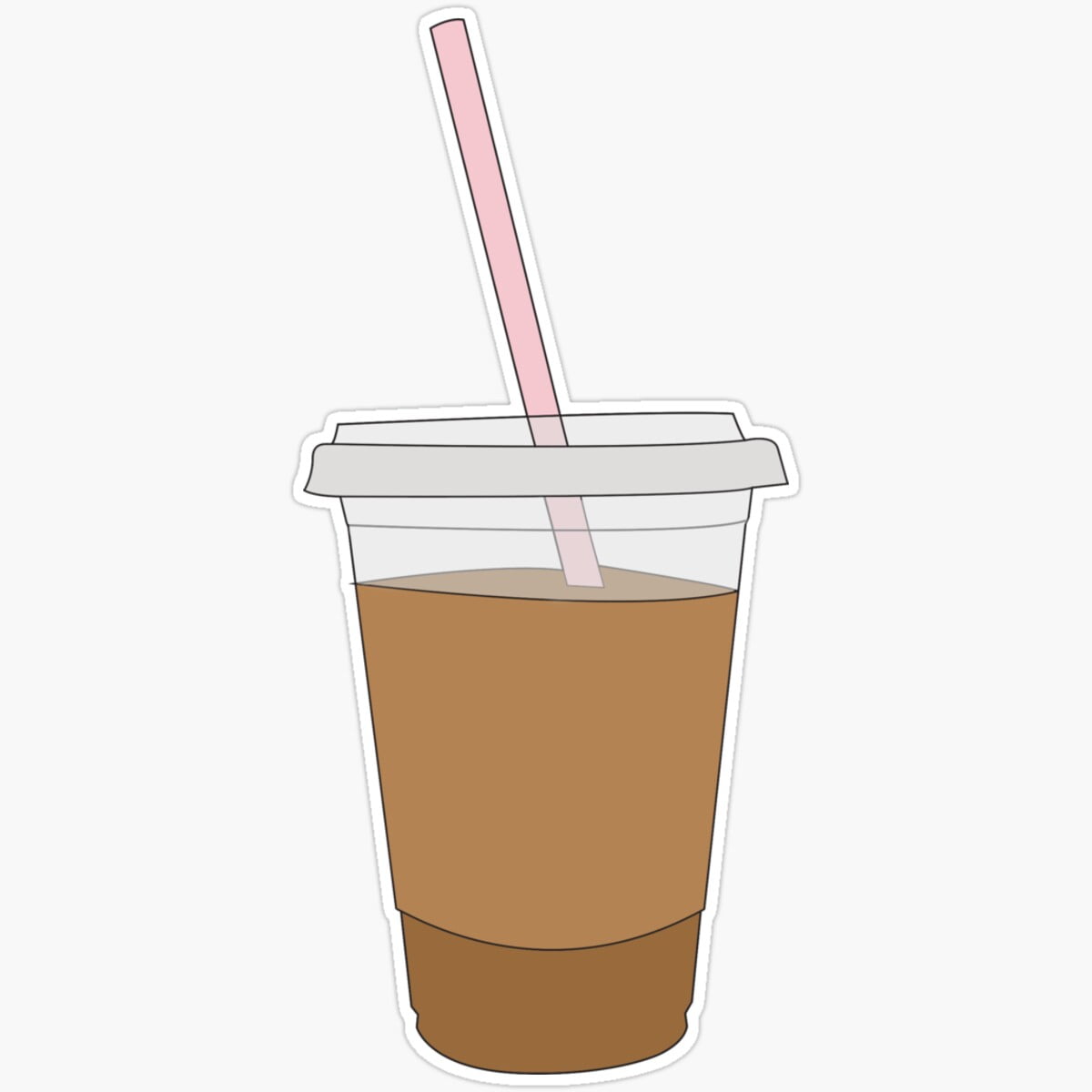 DOPASTICKER Iced Coffee Sticker Phone Decal Water Bottle Stickers, Cars ...