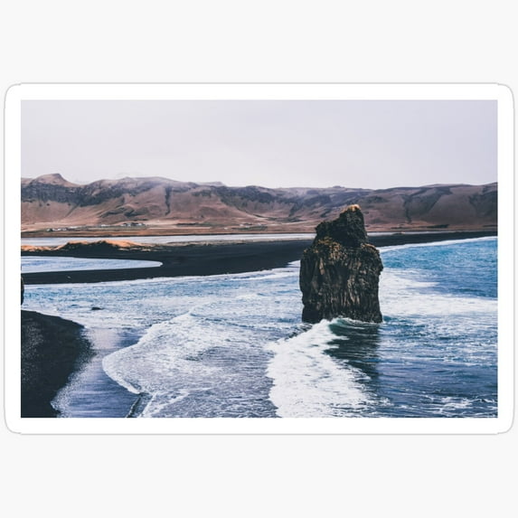 DOPASTICKER Iceland Coast Sticker Birthday Gifts - Decorative Laptop ...