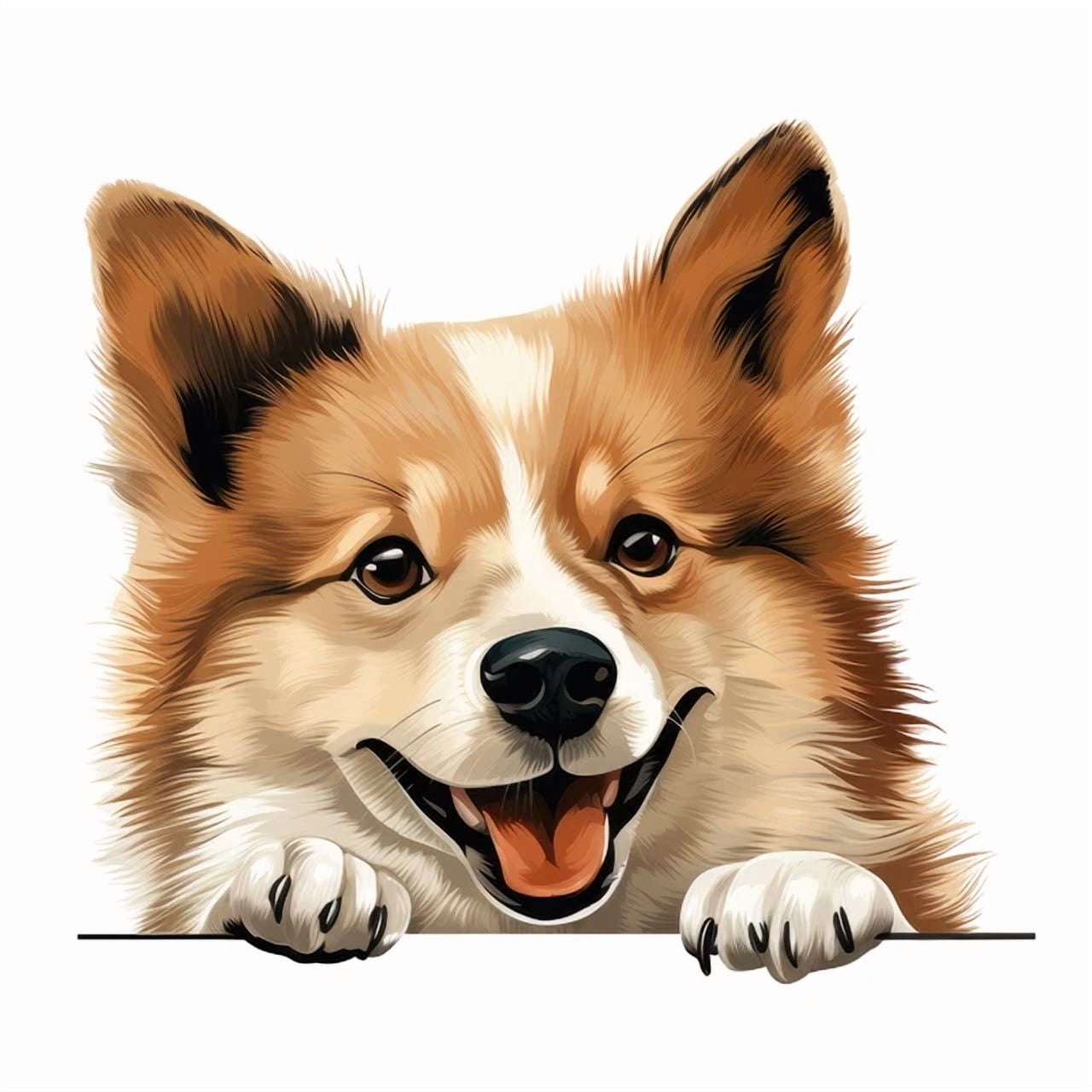 DOPASTICKER Icelandic Dog Car Sticker Dogs Sticker Phone Sticker, Latop ...