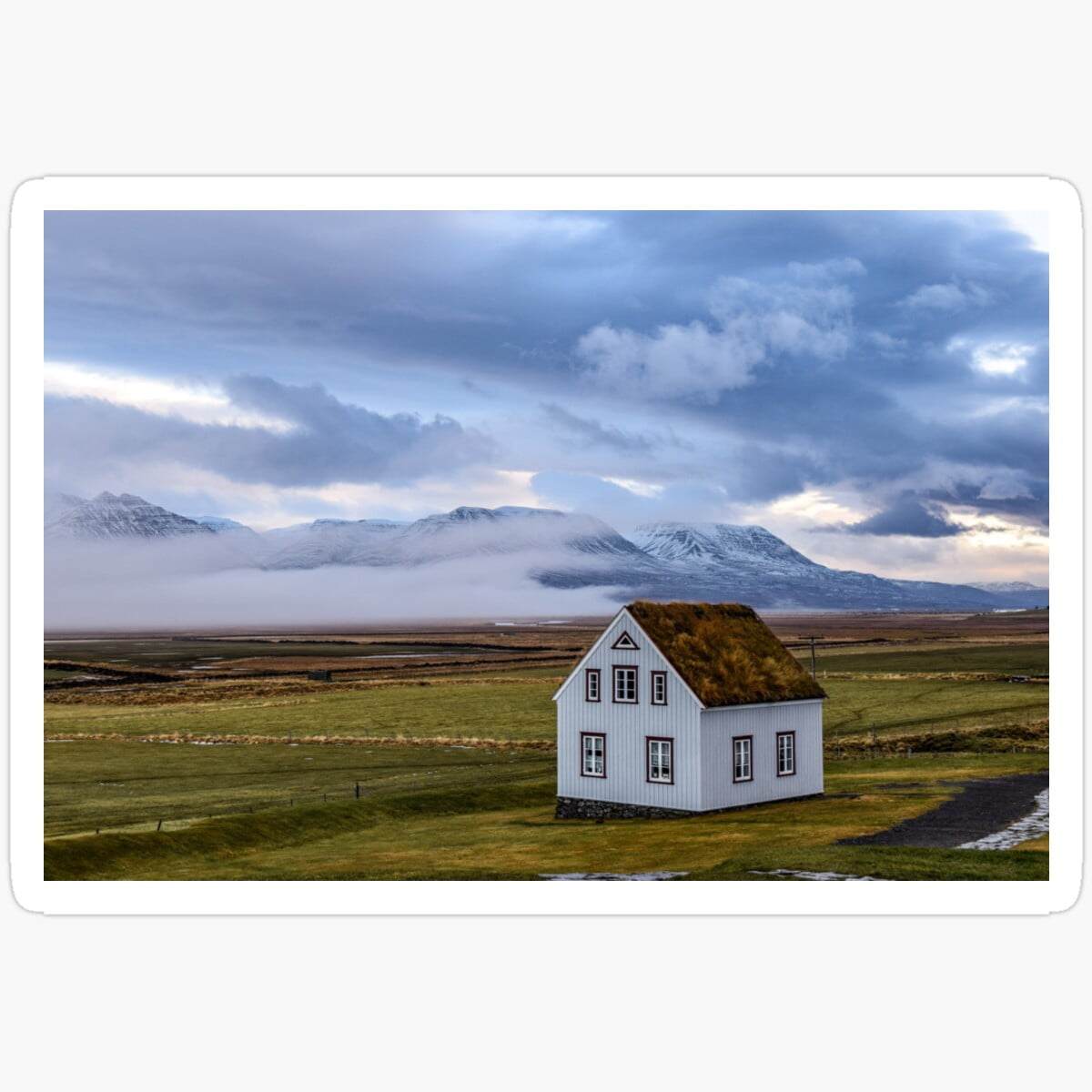 DOPASTICKER Icelandic House-Iceland Sticker Birthday Gifts - Decorative ...