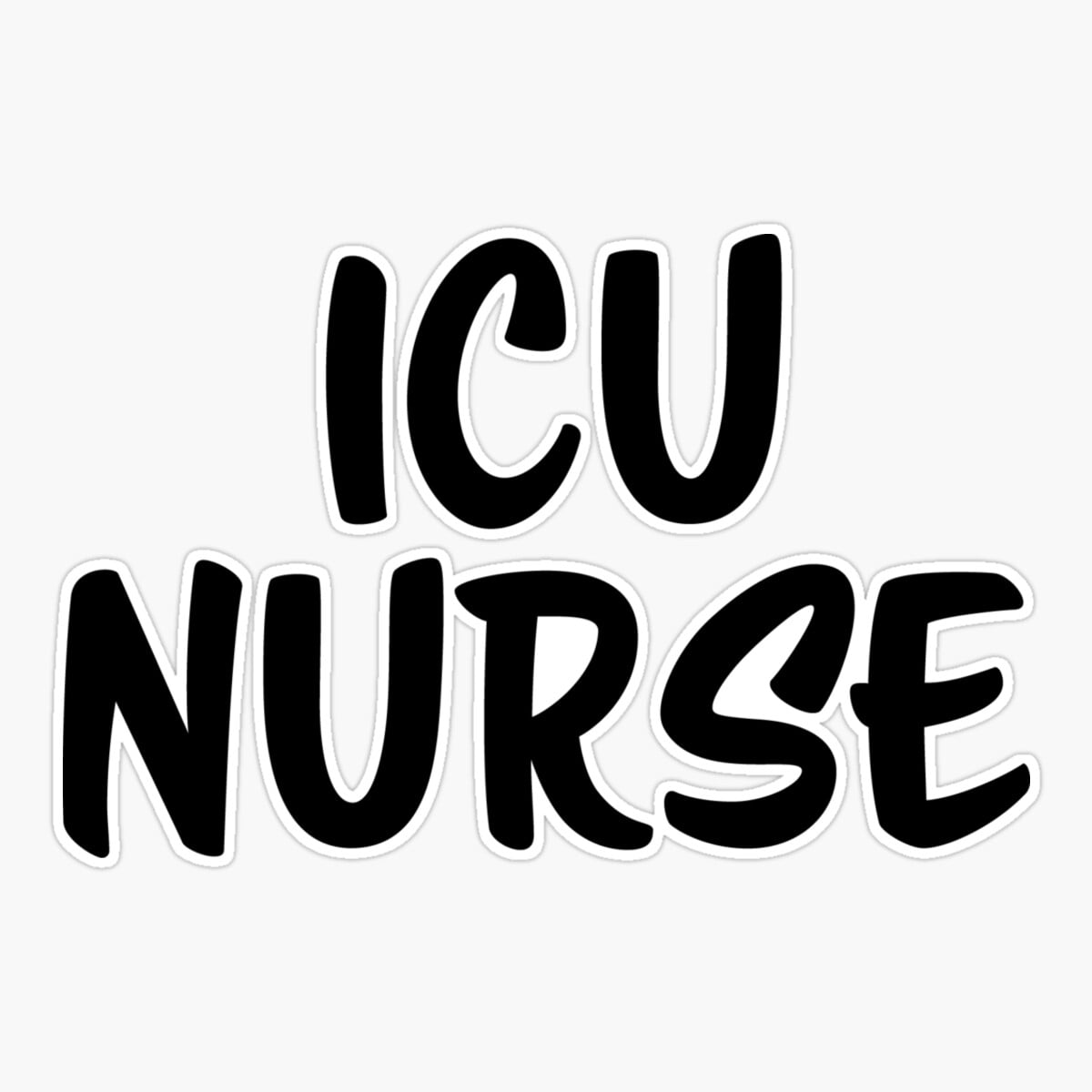 DOPASTICKER Icu Nurse Sticker, Phone Sticker Water Bottle Sticker Car ...