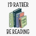 DOPASTICKER Id Rather Be Reading Book Lover Bookish Sticker, Phone ...