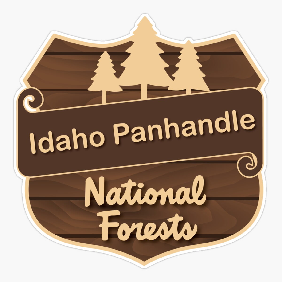 DOPASTICKER Idaho Panhandle National Orests Sticker, Phone Sticker Car ...