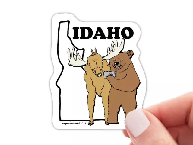 DOPASTICKER Idaho Sticker State Map Decal Id Vacation Stickers Laptop ...